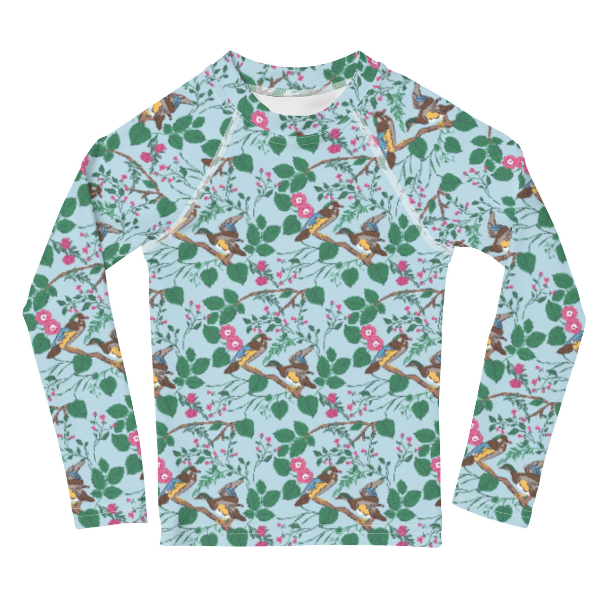 Girl's Rash Guard - Wood Duck Floral– Hello Dobson